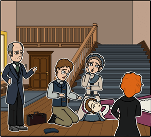 The Story of an Hour Plot Diagram Storyboard by beckyharvey