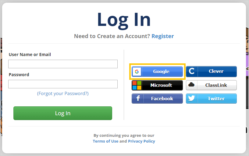 Can I Log In With Google? - Storyboard That Help Center | Help Docs ...