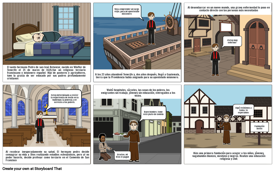 Hermano Pedro 1 Storyboard por 004897c1