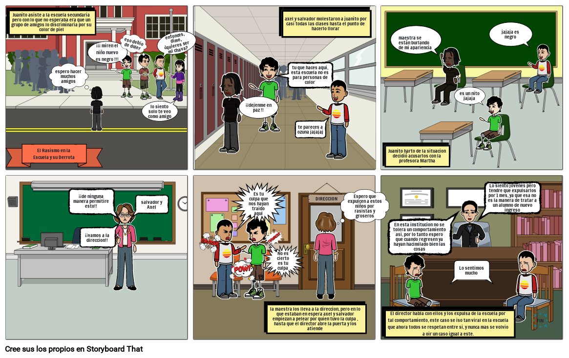 El niño de chocolate Storyboard by 00533b43