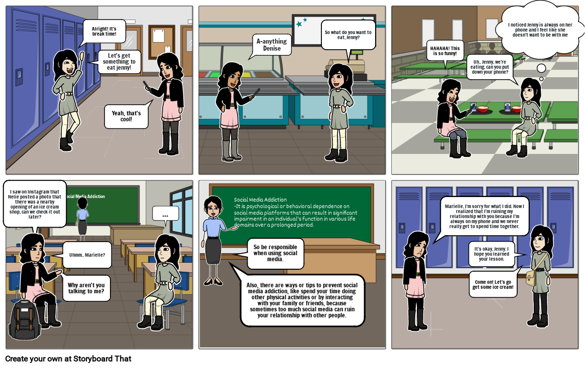 addiction in social media Storyboard by 00807db0