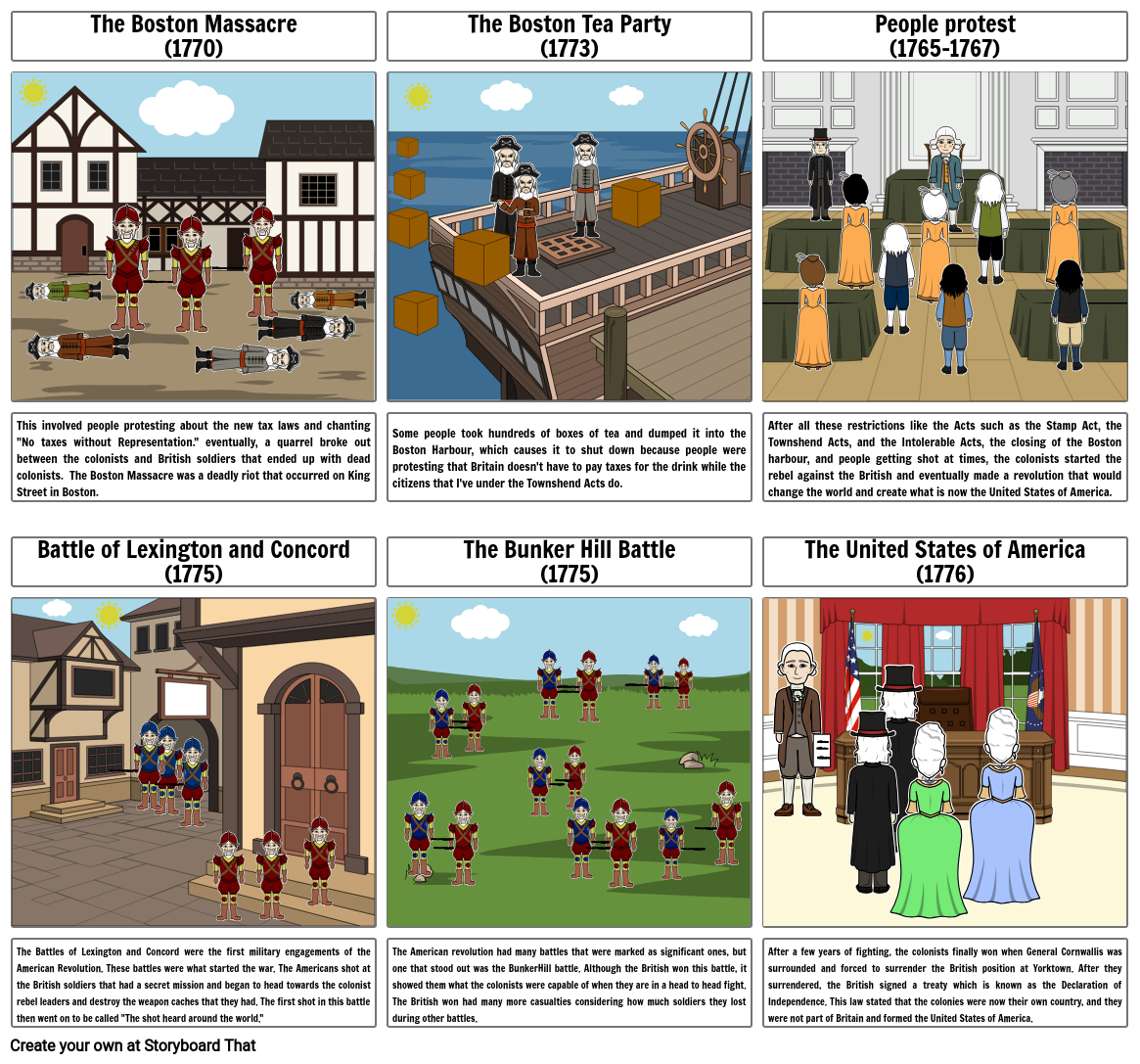 American Revolution Storyboard por 00861567