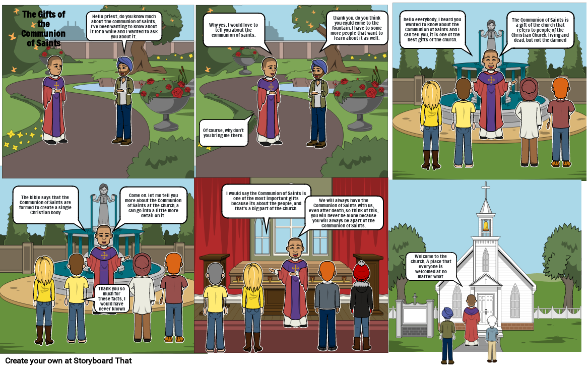 Church history comic strip Storyboard Tarafından 00c518dd