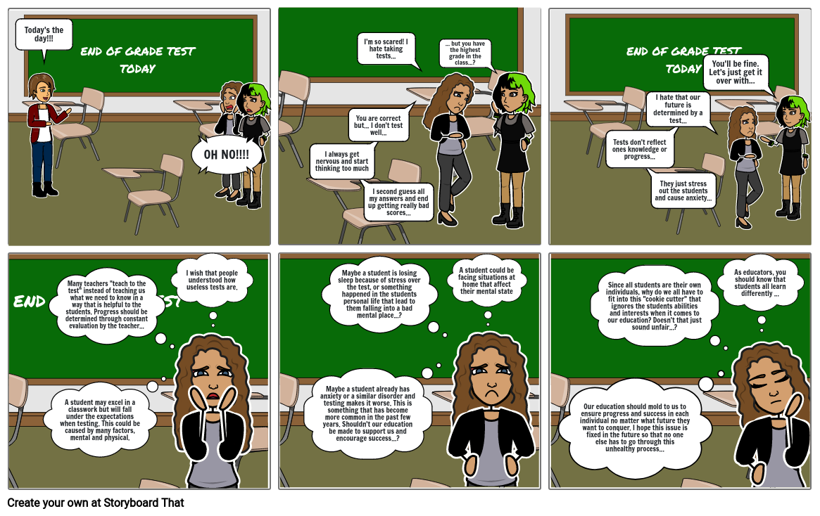 Standardized Testing Storyboard por 01d177c0