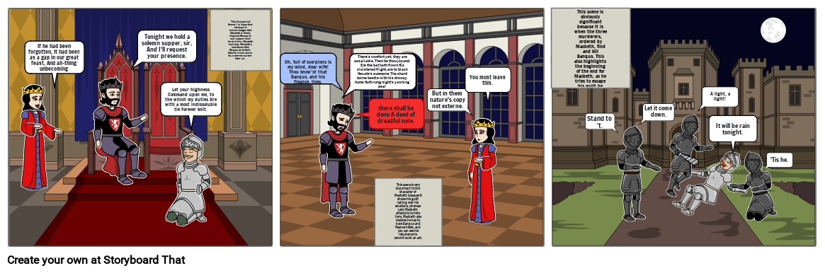 Macbeth - Act III - Scenes 1-3 القصة المصورة من قبل 020f3e2e