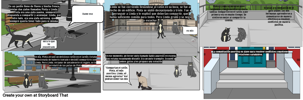 Los gatos Storyboard por 0211942b