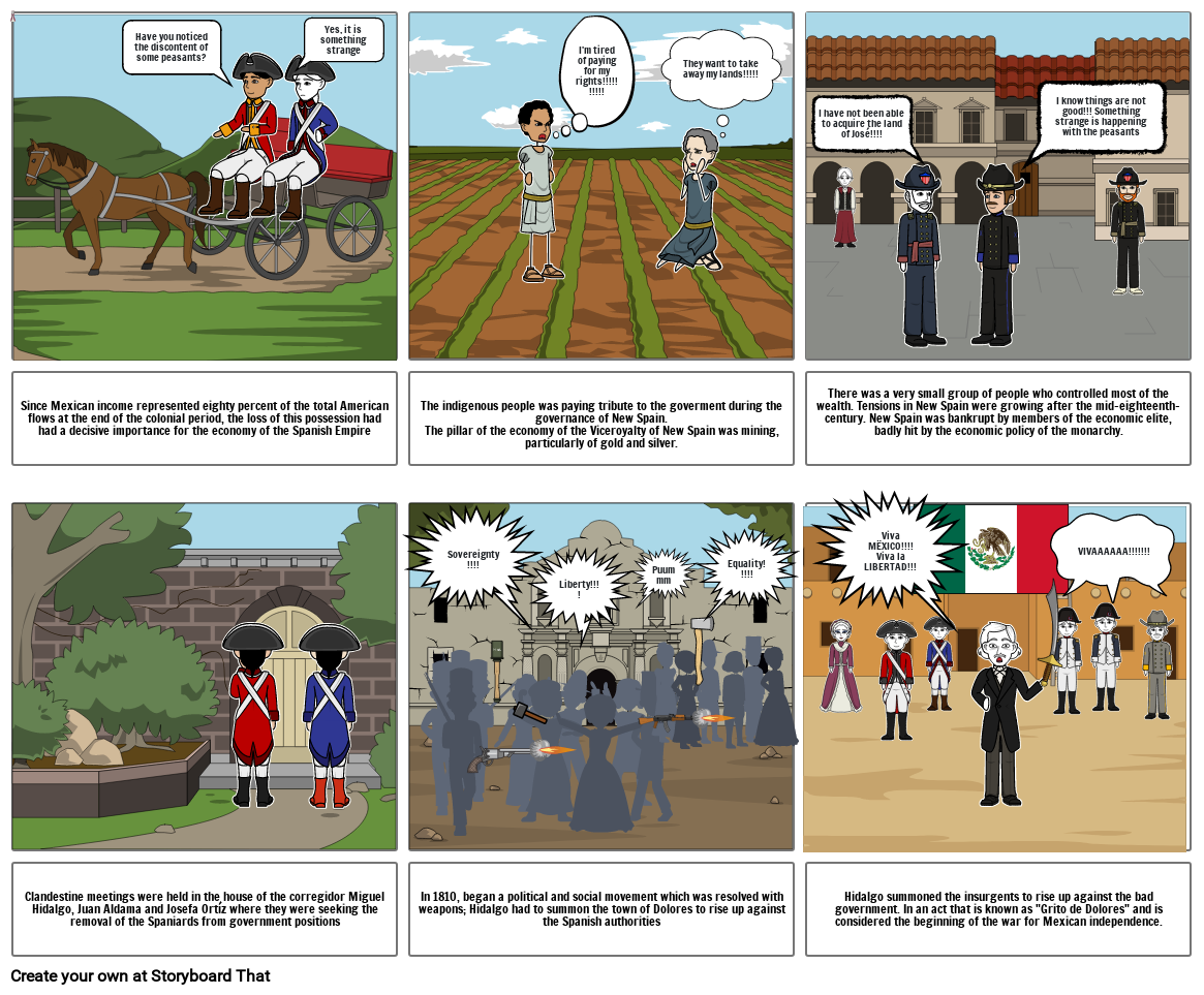 Mexican Independence Storyboard por 02717c48