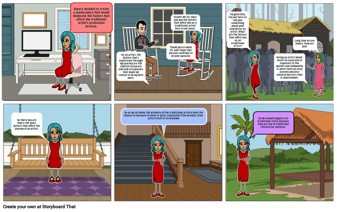 Traditional Artists Storyboard by 02903b82