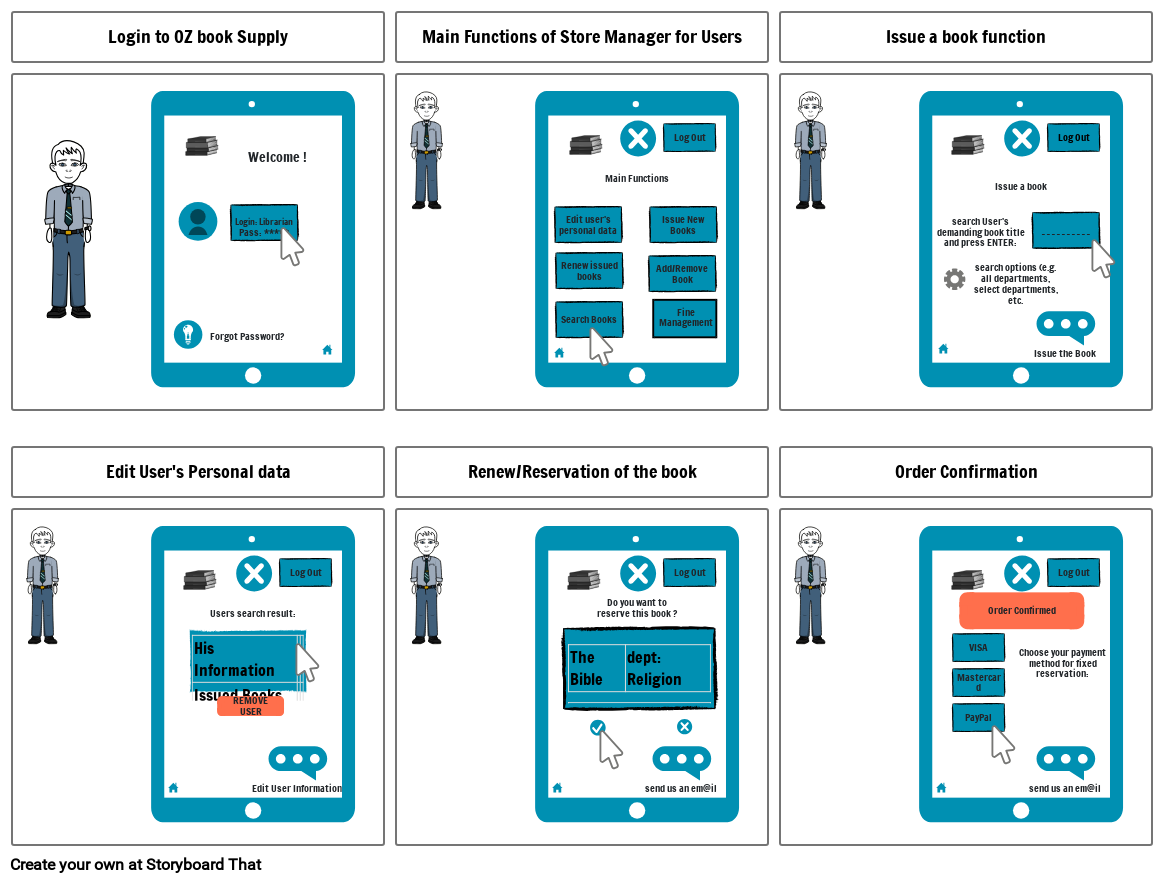 Interface Diagram Storyboard par 02a662a1