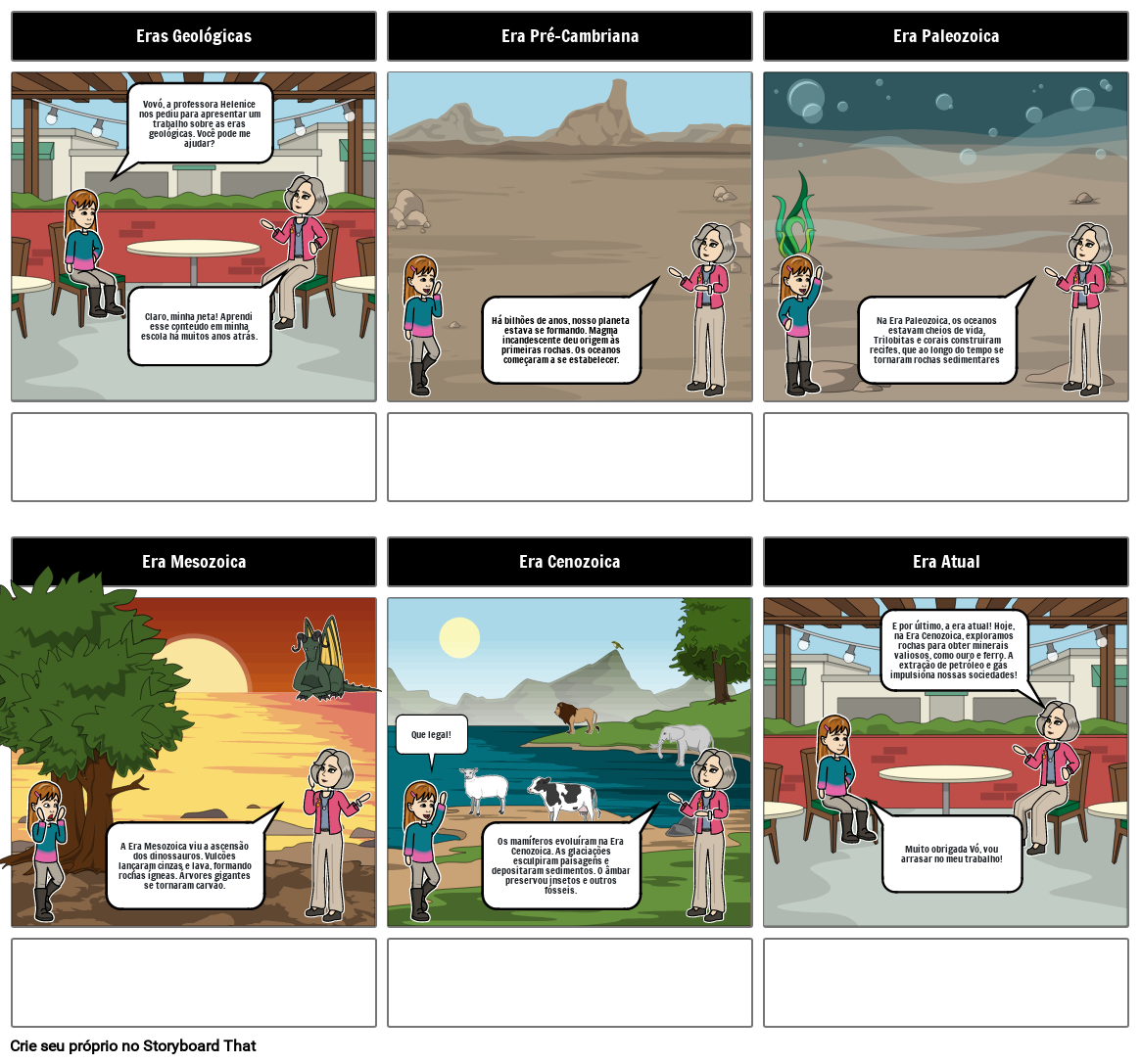 Eras Geológicas Storyboard por 02b3e3d4