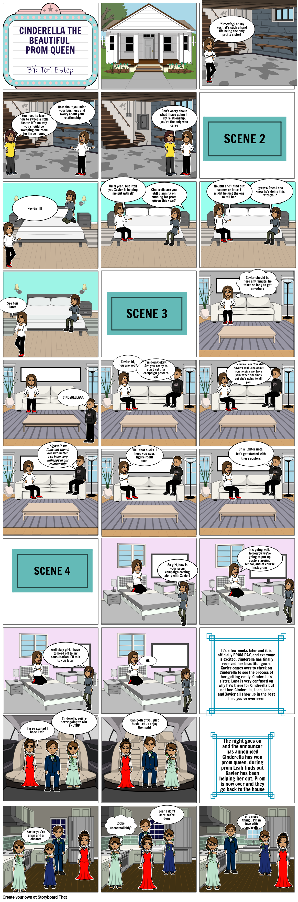 Cinderella Storyboard por 02b578c9