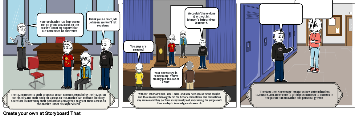 "The Quest for Knowledge" Storyboard by 02bc162f