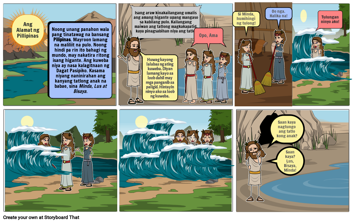 Alamat Ng Pilipinas Storyboard By 02d8ed0a