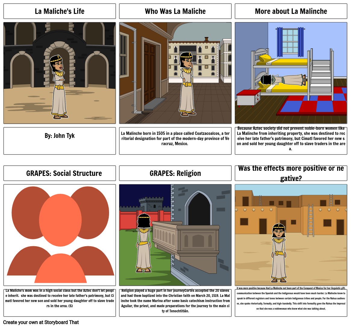 La Malinche Storyboard by 0338efa1