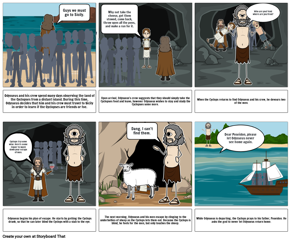 The Odyssey Final Project Storyboard by 034db4f4