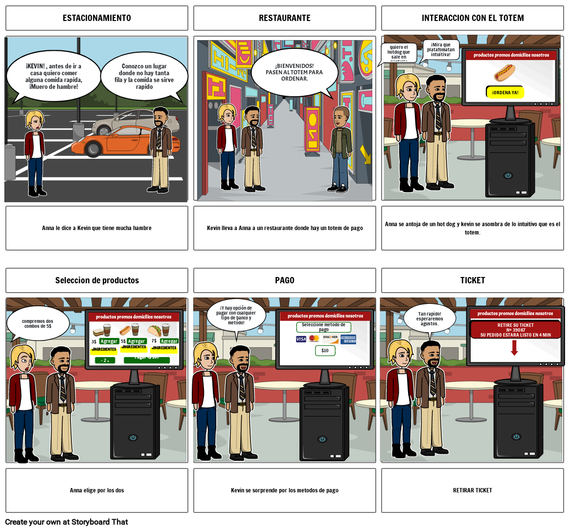 Restaurant Storyboard by 03b90a79