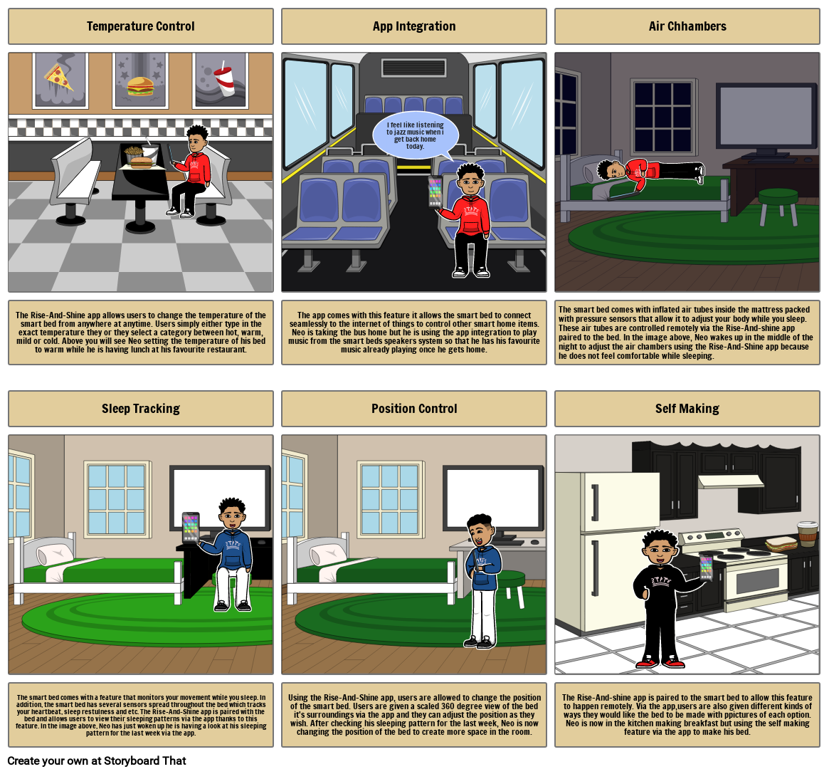 Rise And Shine App Storyboard By 03eeb612
