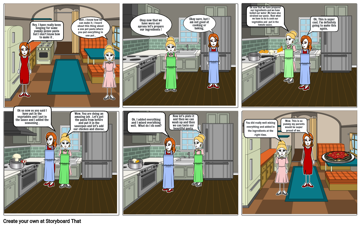 DT one pot pasta Storyboard por 03f8cee3