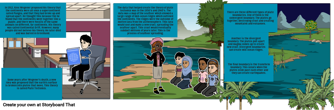 Plate Tectonics Storyboard by 04293f4e