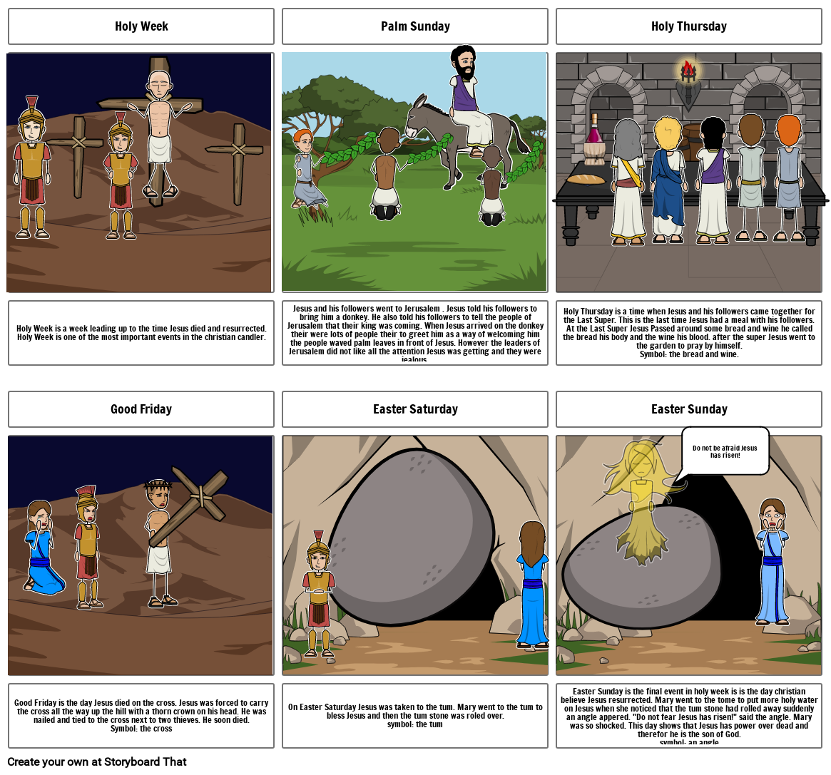 easter story Storyboard by 0446411e