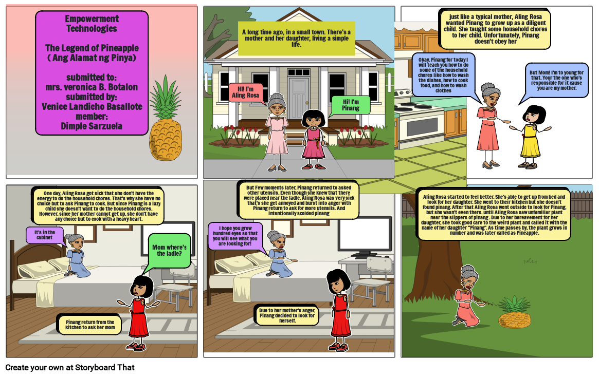 THE Legend of Pineapple Storyboard by 04750072