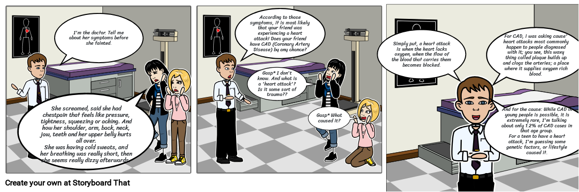 heart attack Storyboard par 04e4d90ad0