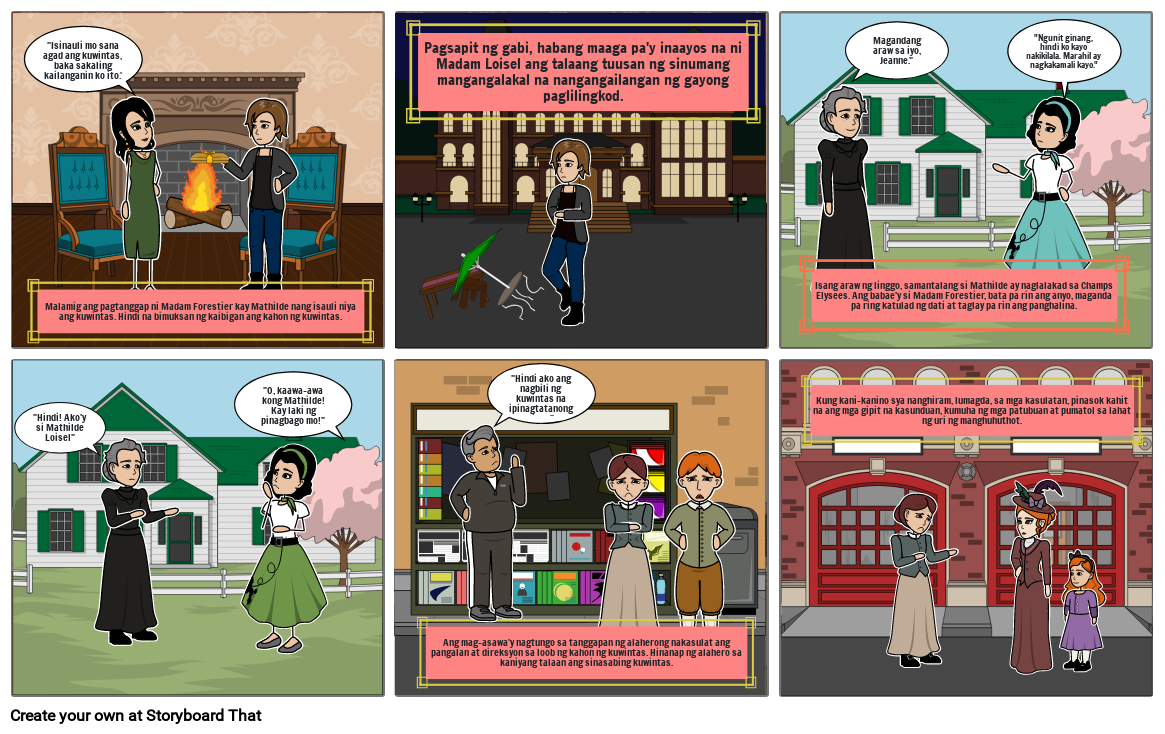 Ang Kuwintas (1) Storyboard por 050426c5