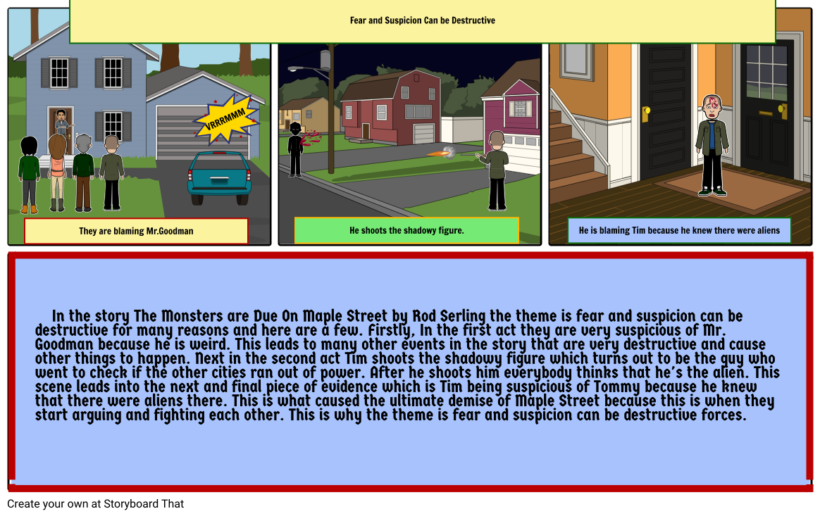 Monsters on Maple Street Storyboard por 057057ec43087