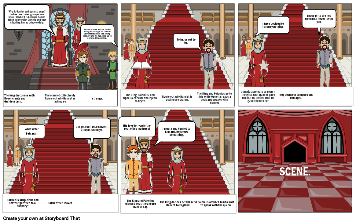 Act 3 Scene 1 Soliloquy Storyboard Storyboard por 062ccccc