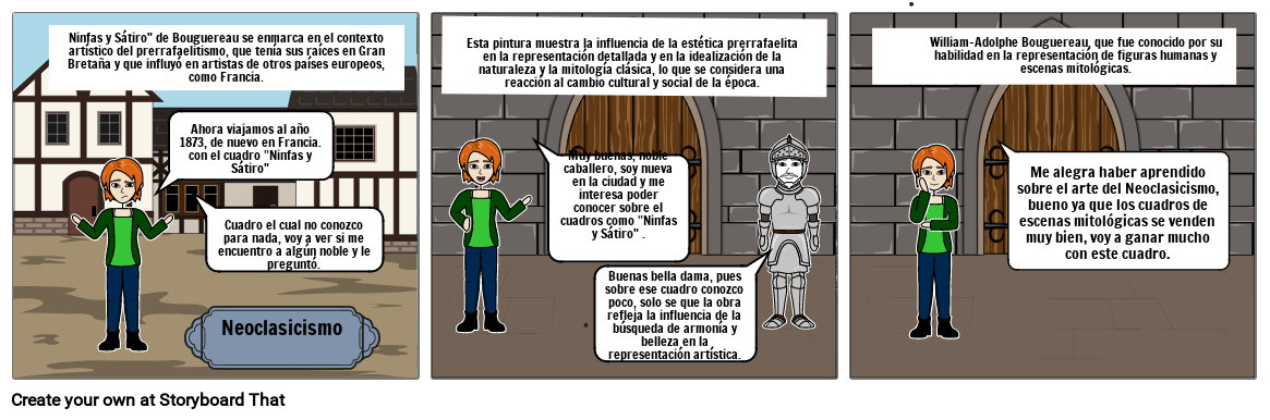 Viajando en el tiempo para aprender historia Storyboard