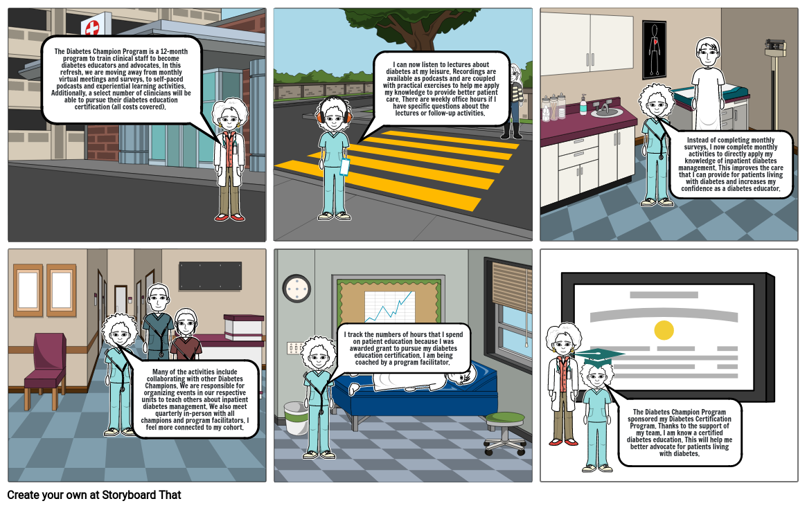Diabetes Champion Program Storyboard by 069c4f52