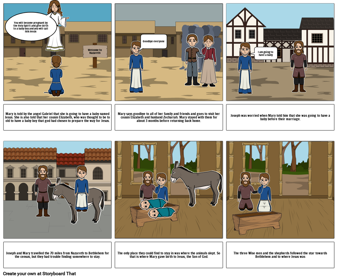 jesus is born Storyboard por 06f892b8