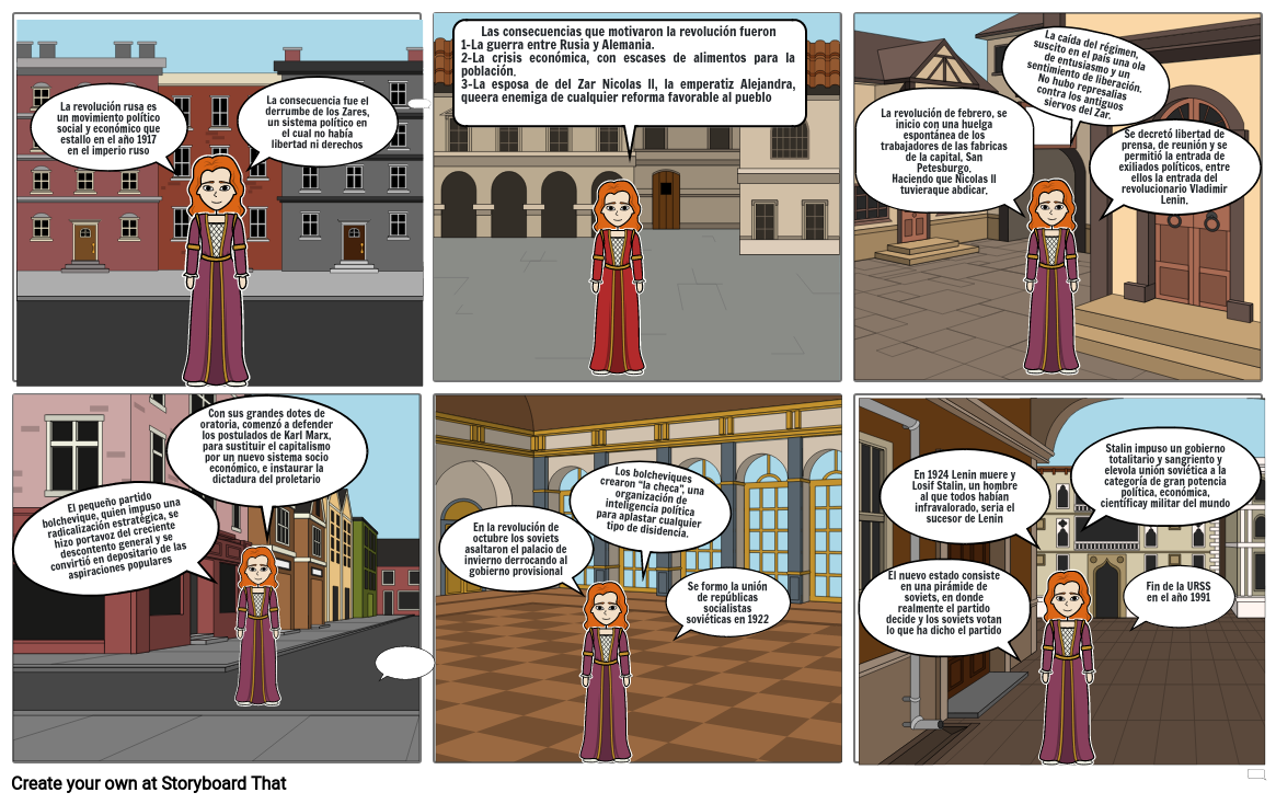 Revolución Rusa 1917 Storyboard par 0712b3de