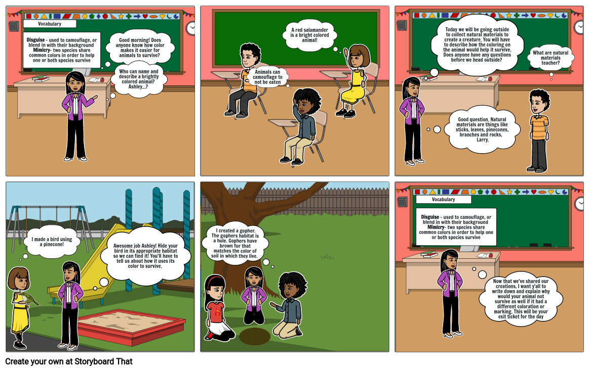 Color Crazy Lesson Storyboard القصة المصورة من قبل 0729c611
