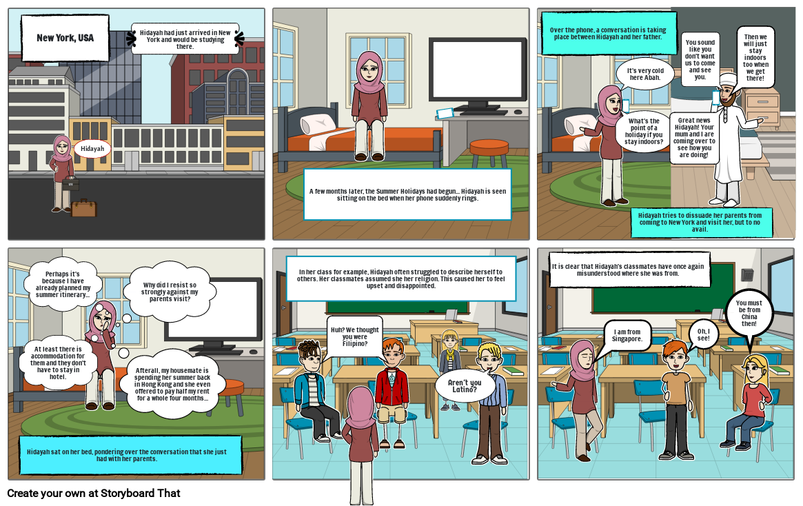 ADM Graphic Novel (Hidayah) Part 1 Storyboard por 072a36e7