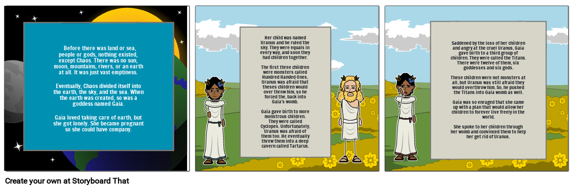 Greek Mythology Creation القصة المصورة من قبل 07446325