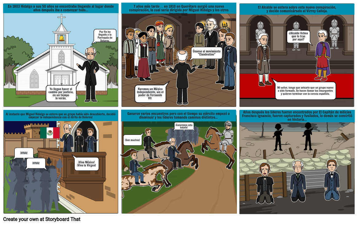 Historia Independencia2 Storyboard por 07710bee