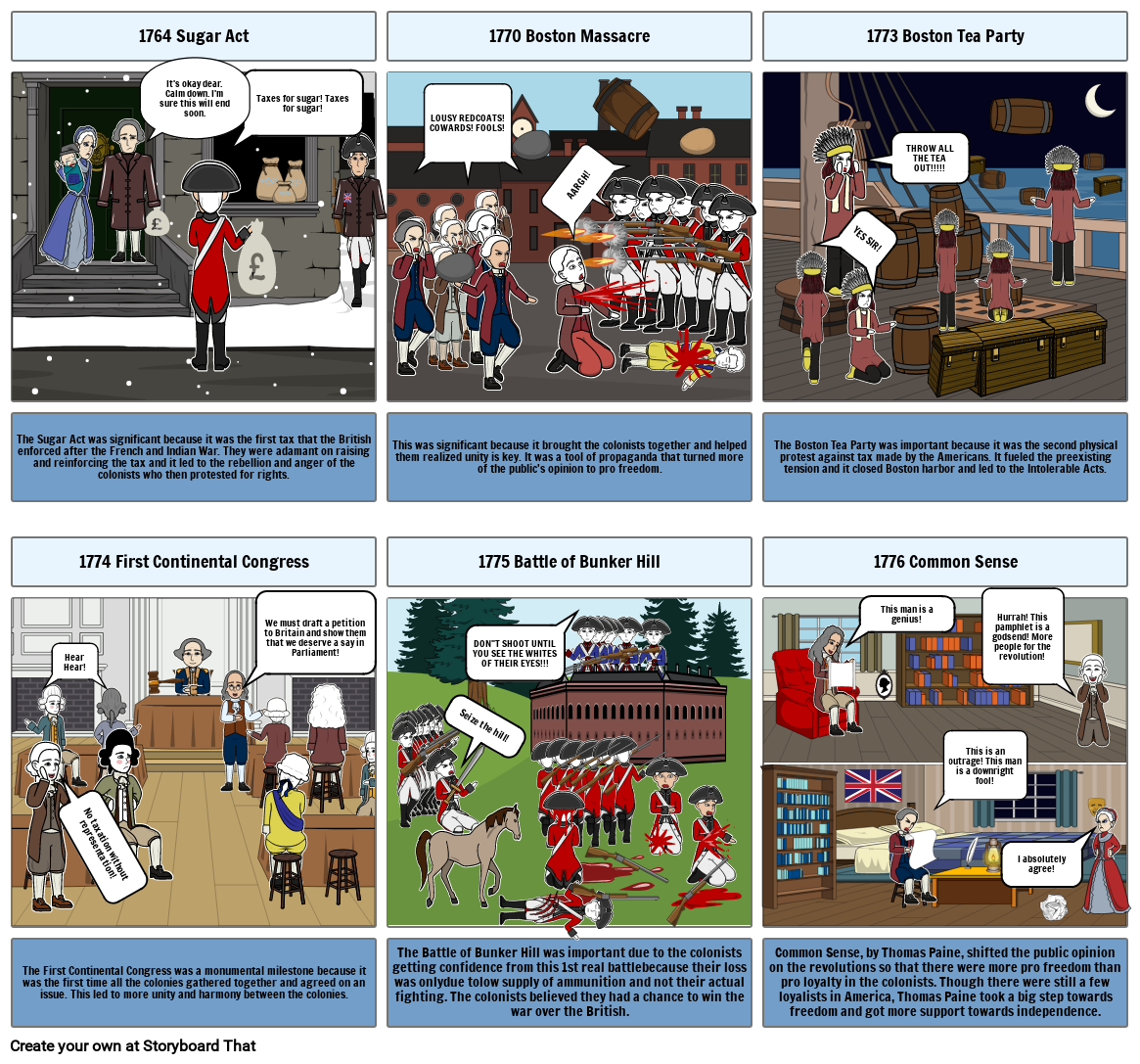 Hayden road to revolution comic strip Storyboard
