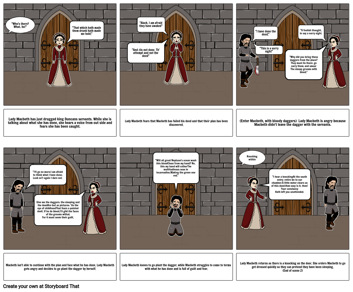 Act 2 scene 2 Storyboard por 08ae51e9