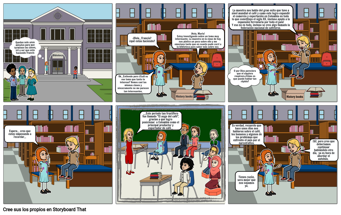 El auge del café Storyboard by 08f1734f