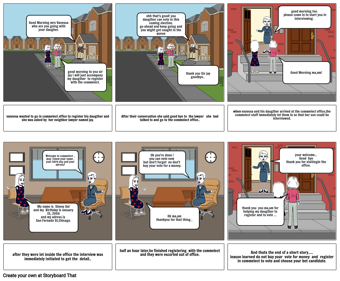 Stop sell your Right to Vote Storyboard por 08fb3a98