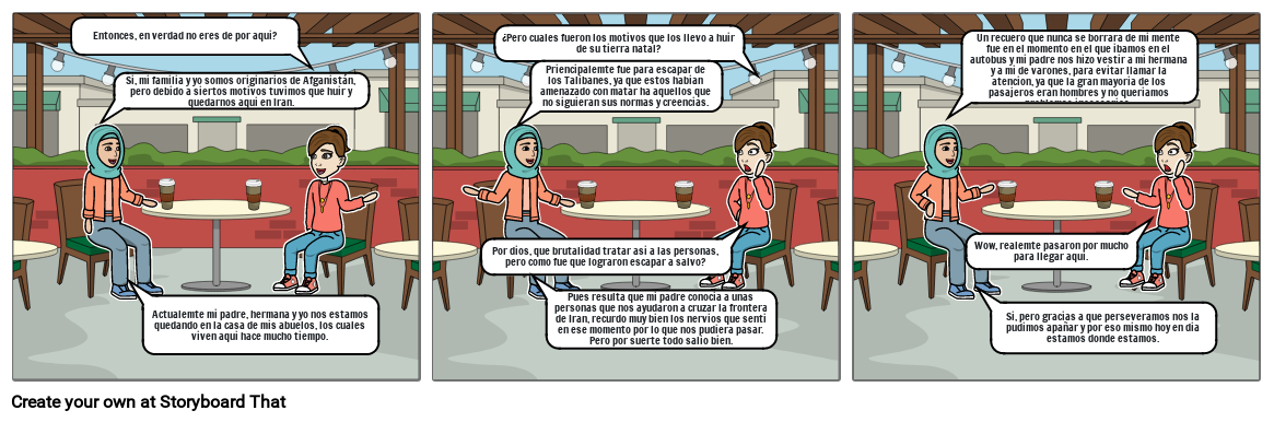 Historia de un Migrante Storyboard por 09143d6c