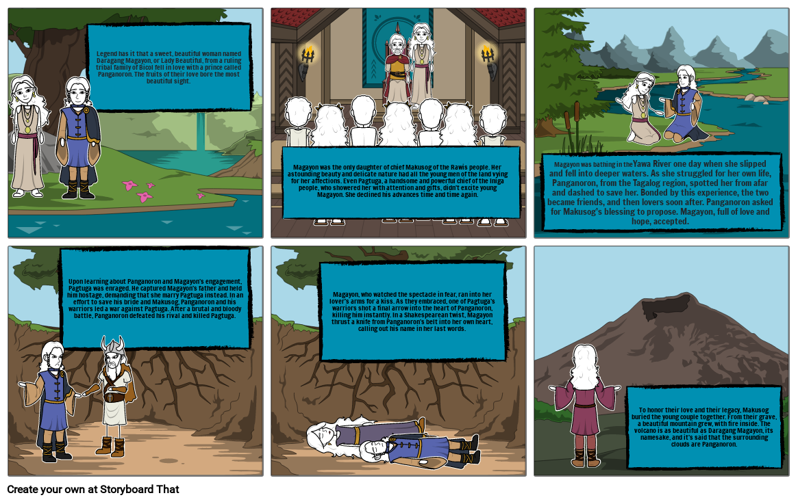 The Legend of Mount Mayon Storyboard por 0996c358