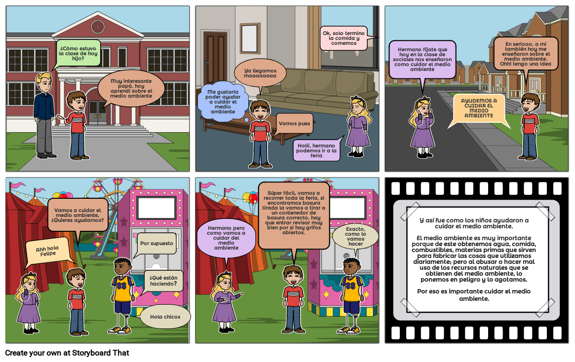Preservacion del Medio Ambiente Storyboard por 099ec0cc