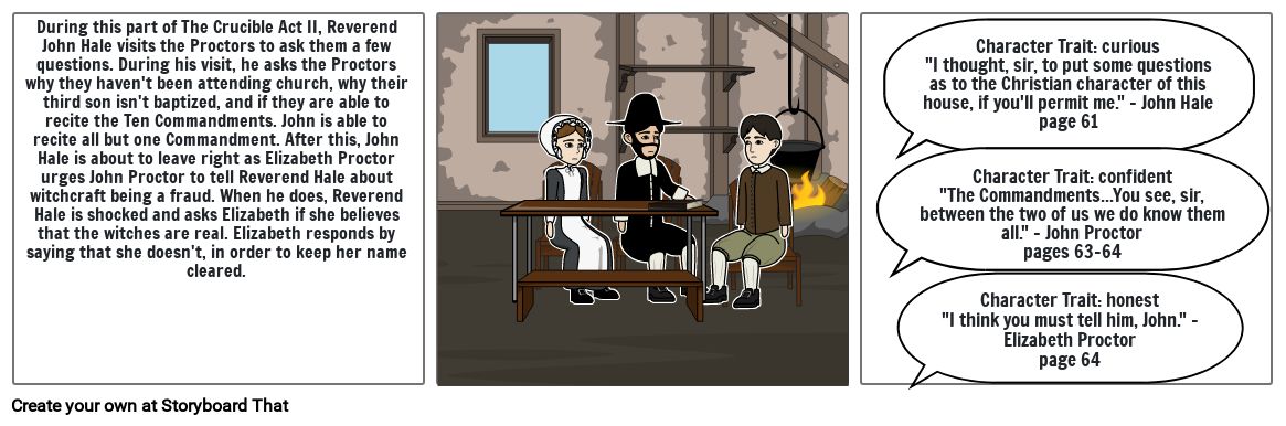 The Crucible Act II Storyboard Storyboard por 09db9cd7