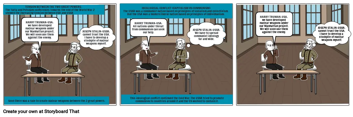 THE COLD WAR Storyboard by 0a424550