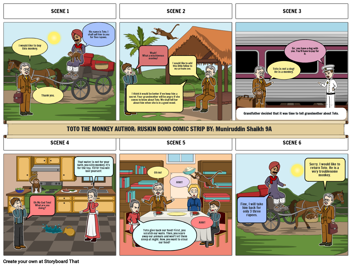 Toto the Monkey Storyboard par 0a6dc095