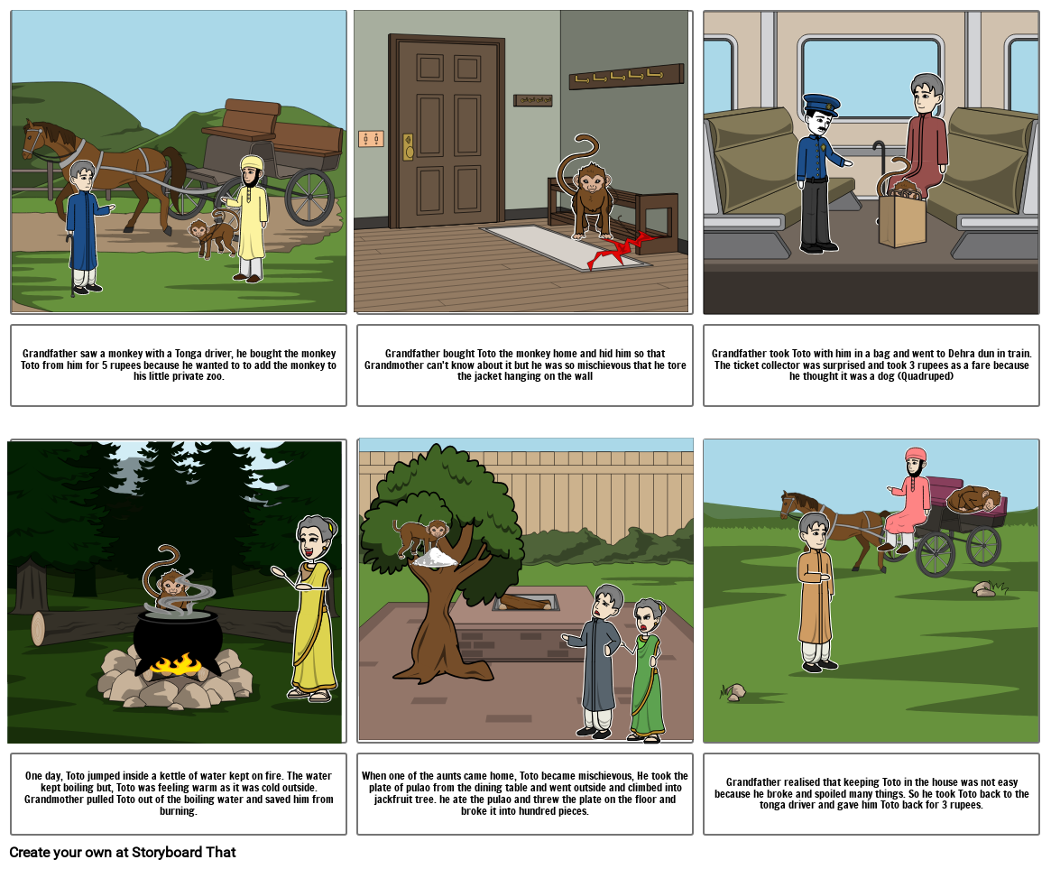 The Adventures of Toto Storyboard by 0a758392