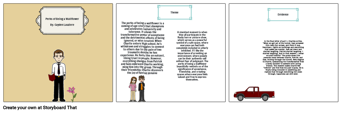 Perks of Being a Wallflower Storyboard par 0b232392
