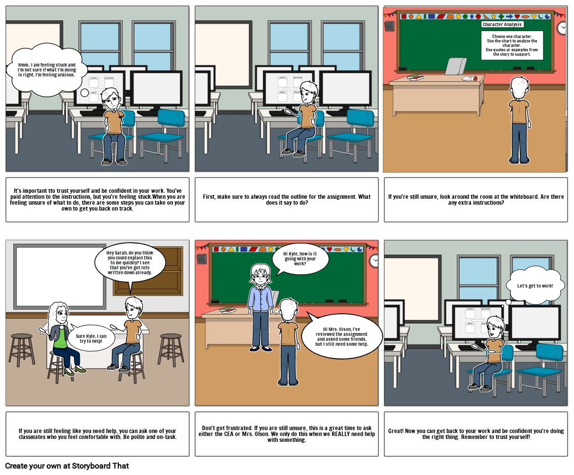 Kyle is Stuck Storyboard by 0b327091